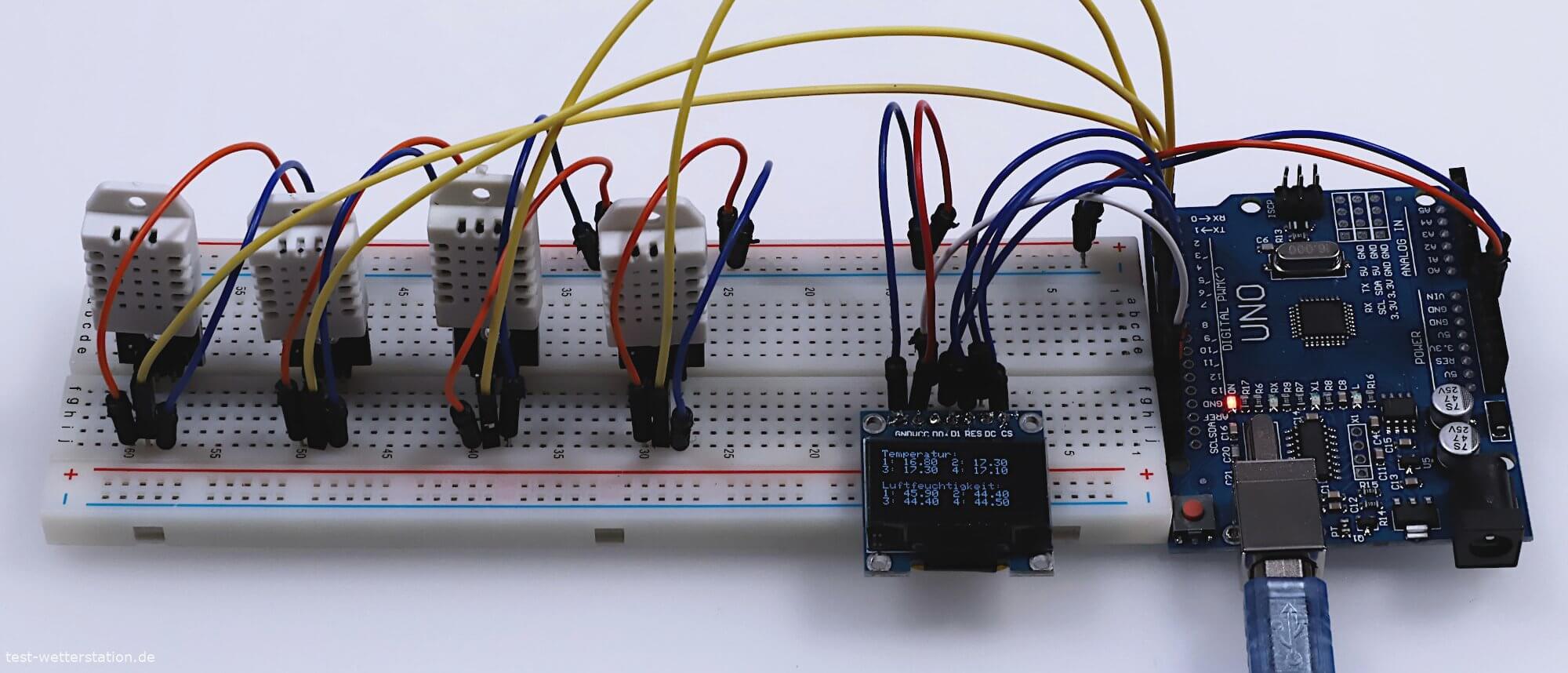 Arduino Temperaturmessung: LM35, DHT 11, DHT22 und DS18B20 ...